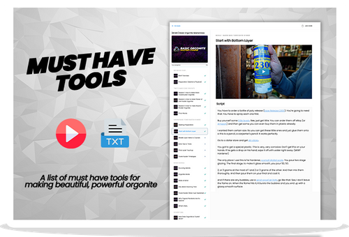 How to Make Orgonite Online Masterclass by Reinhared Stanjek