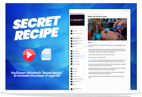 How to Make Orgonite Online Masterclass by Reinhared Stanjek